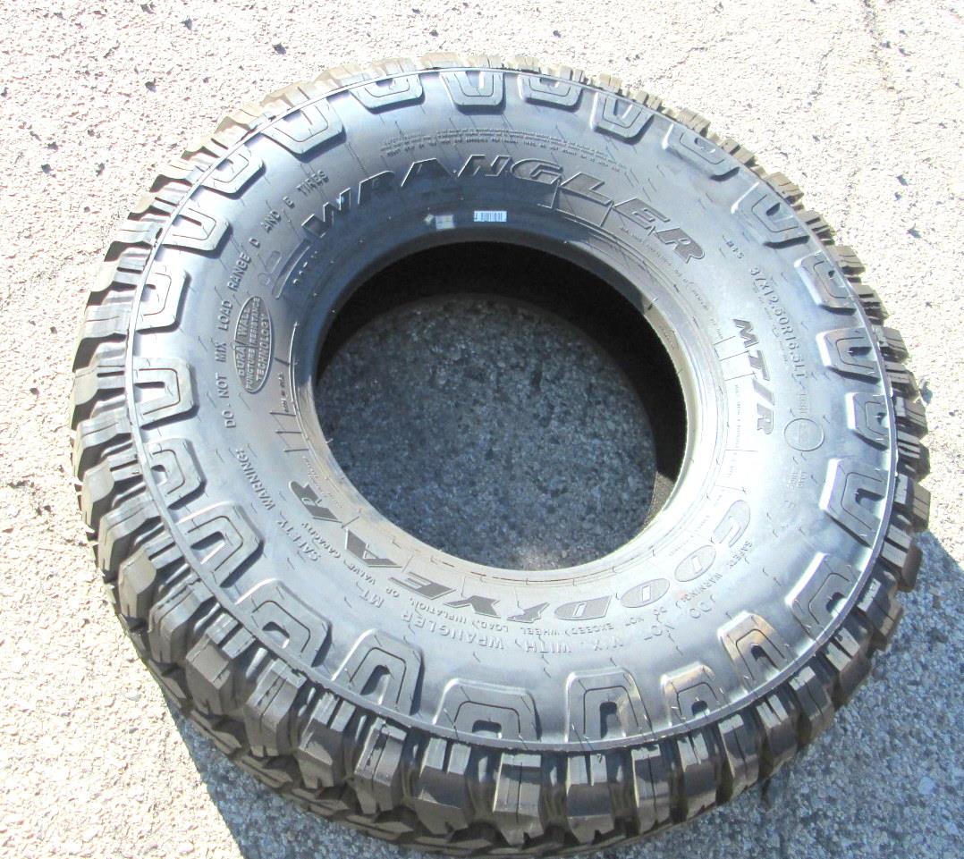 Goodyear Wrangler MT/R 37x12.50R16.5LT Radial Tire 100% Tread HMMWV